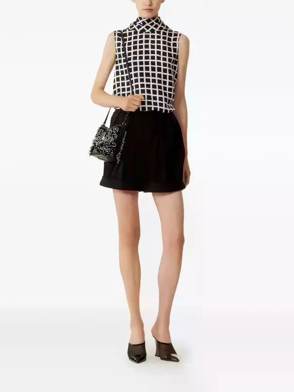 LANVIN Check-pattern Sleeveless Top