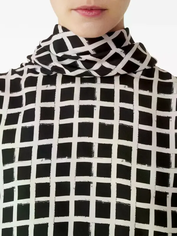 LANVIN Check-pattern Sleeveless Top