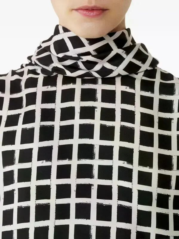 LANVIN Check-pattern Sleeveless Top