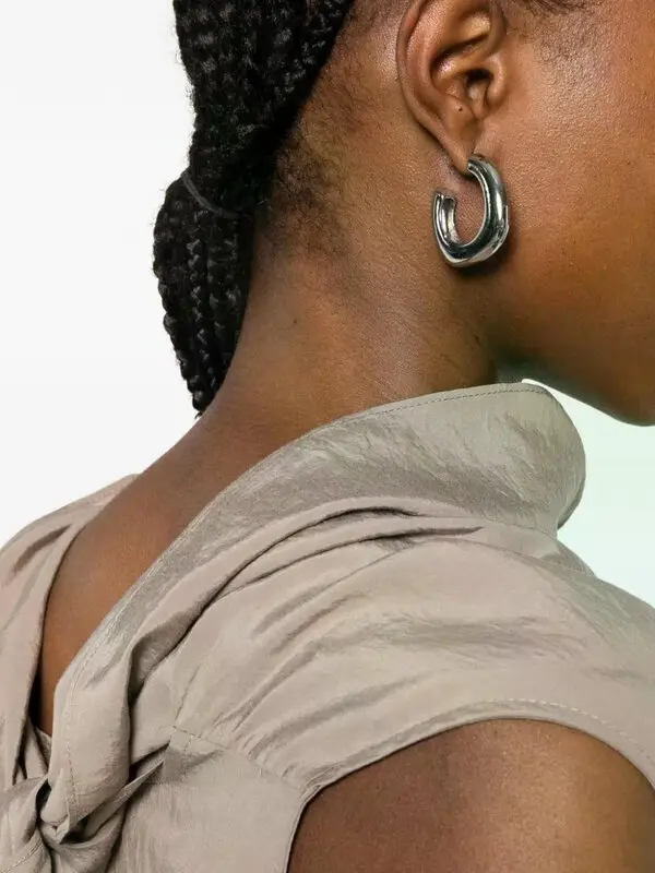 Sú Draped Knot-detail Blouse - Brown