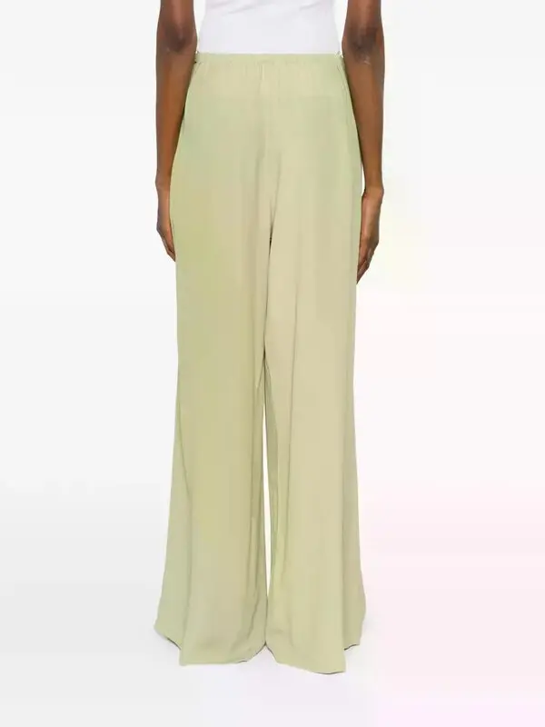 Sú Drawstring Palazzo Pants - Green