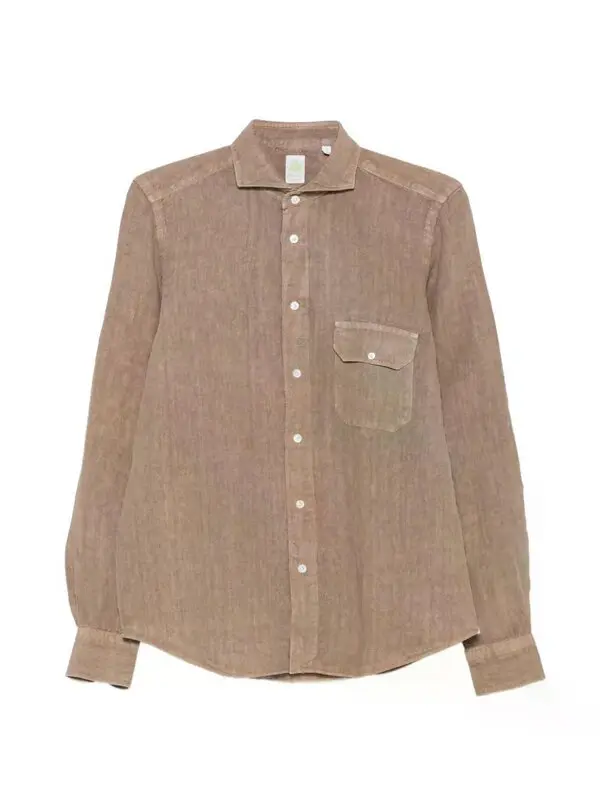 FINAMORE 1925 Flap-pocket Shirt - Neutrals