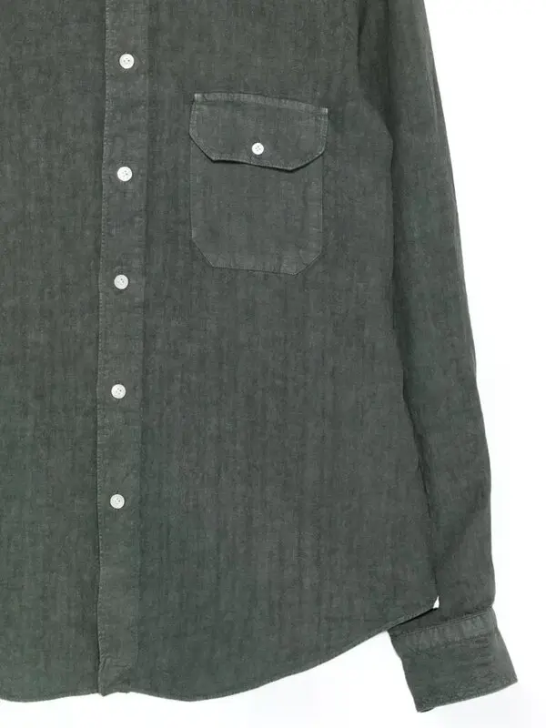 FINAMORE 1925 Flap-pocket Spread-collar Shirt