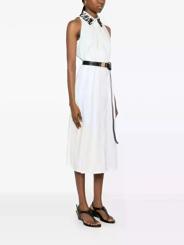Max Mara Bead-embellished Midi Dress - White