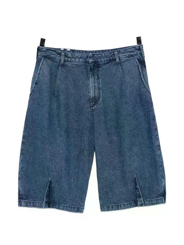 ADER ERROR Pleated Denim Shorts - Blue
