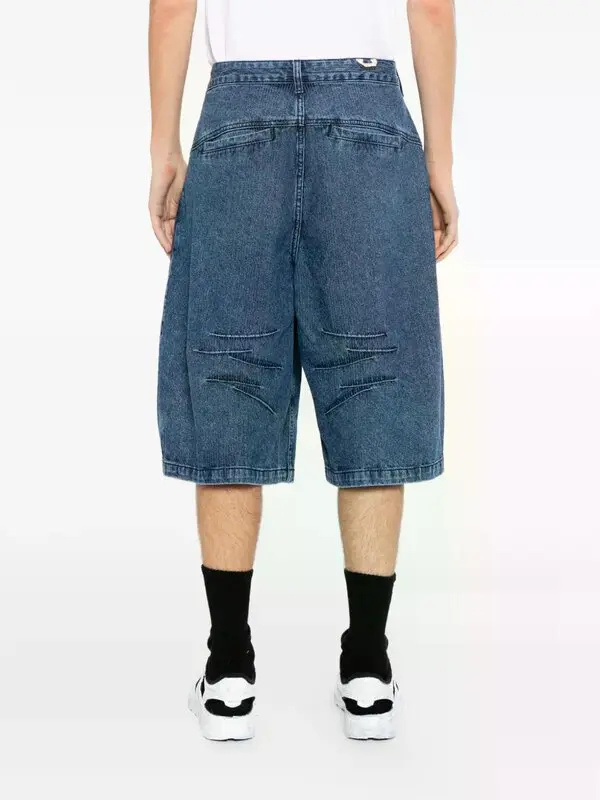 ADER ERROR Pleated Denim Shorts
