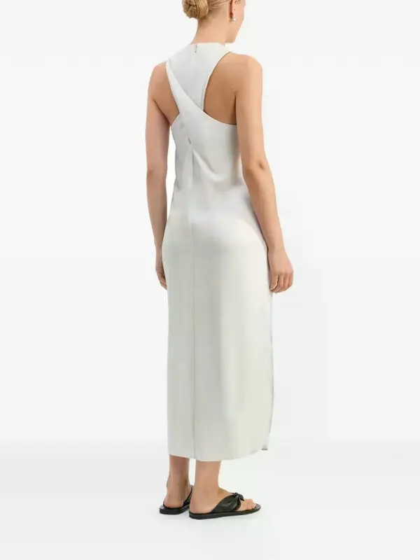 Loulou De Saison Paloma Twisted Back Midi Dress