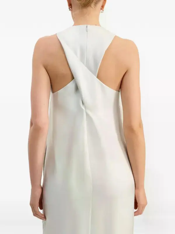 Loulou De Saison Paloma Twisted Back Midi Dress