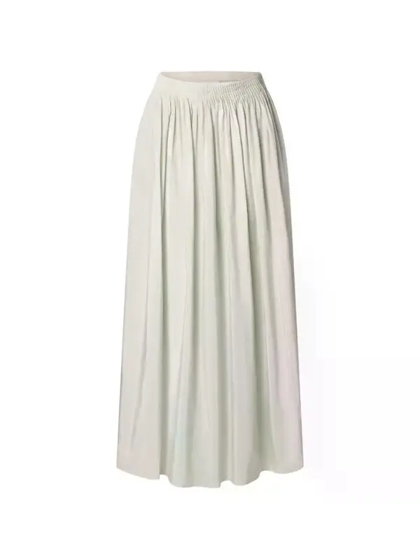 Loulou De Saison Naya Gathered Midi Skirt - Neutrals