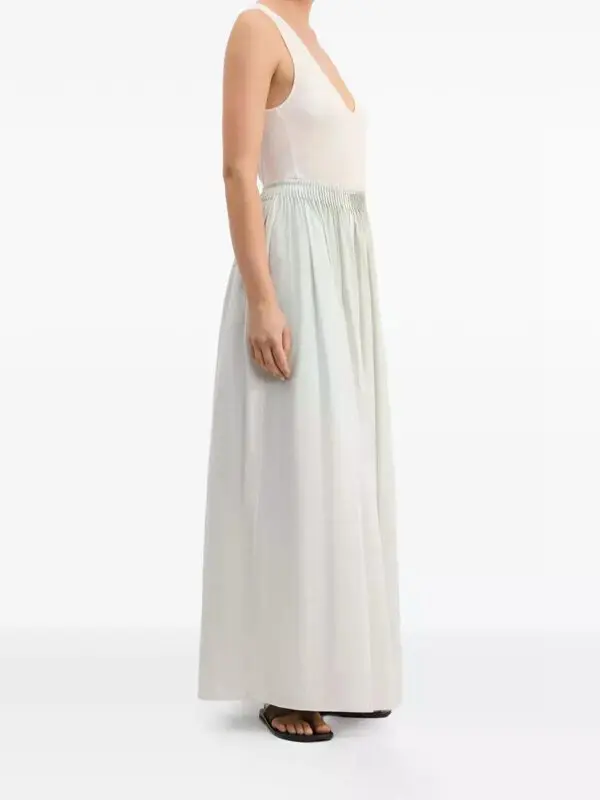 Loulou De Saison Naya Gathered Midi Skirt - Neutrals