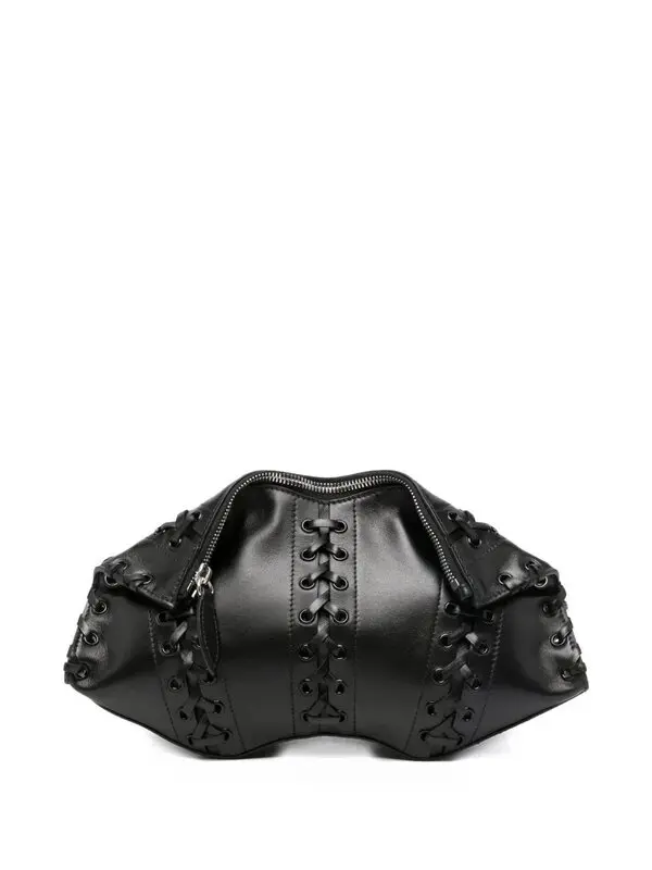 Alexander McQueen Manta Clutch Bag - Black