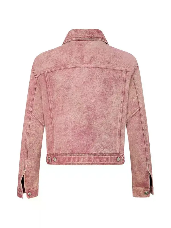 Dsquared2 Cracked Leather Jacket