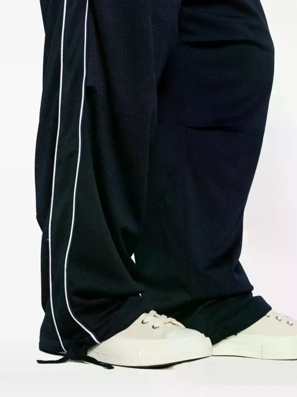 Rhude Mesh Piping Parachute Track Pants - Blue