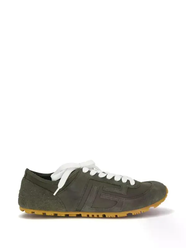 Balmain Racer Lace-up Sneakers - Green