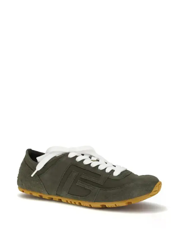 Balmain Racer Lace-up Sneakers - Green