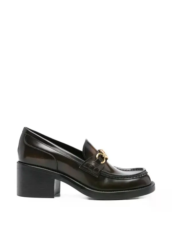 Chloé Horseshoe-buckle Loafers - Brown