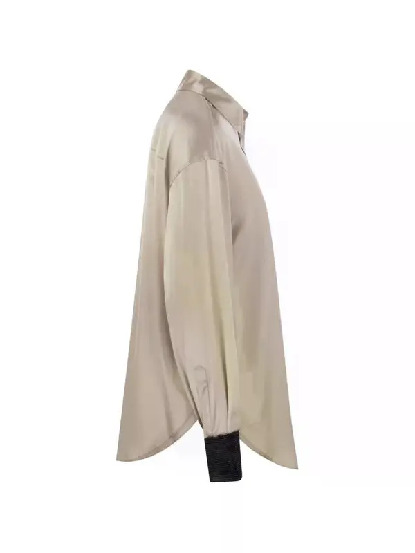 Brunello Cucinelli Contrast-cuff Shirt