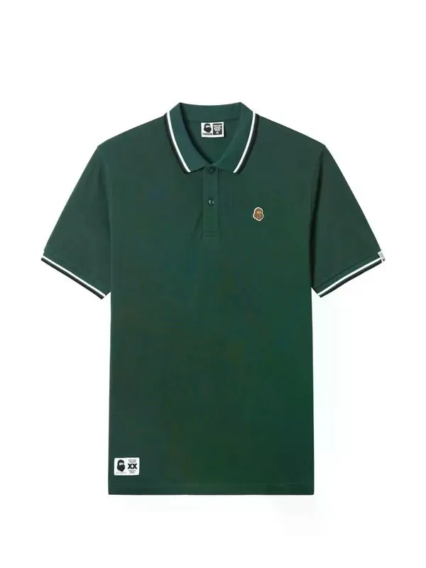 FINGERCROXX Logo-appliqué Polo Shirt - Green