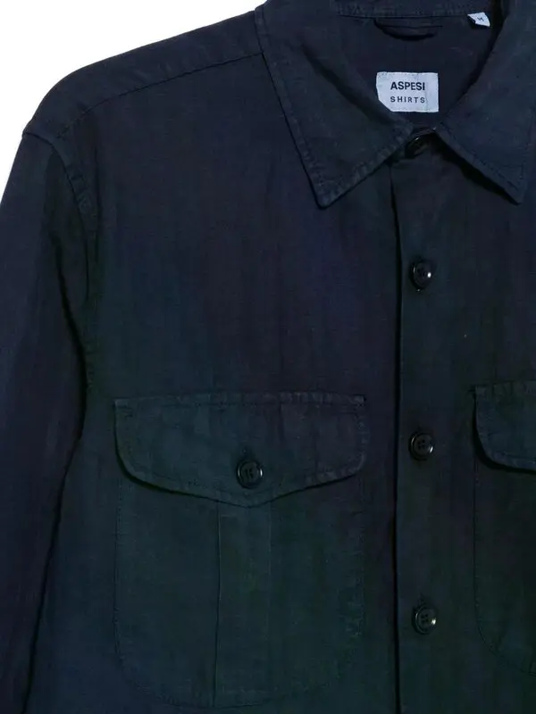 Aspesi Flap-pocket Shirt - Blue