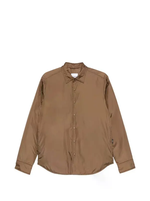Aspesi Padded Press-stud Shirt - Brown