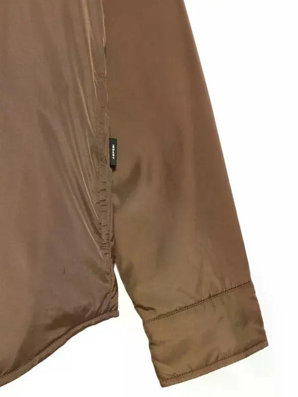 Aspesi Padded Press-stud Shirt - Brown