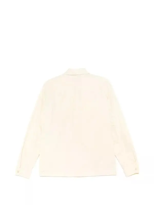 Aspesi Logo-patch Epaulette Shirt - Neutrals