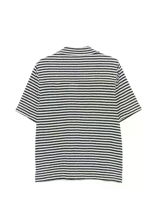 Simkhai Striped Short-sleeve Shirt