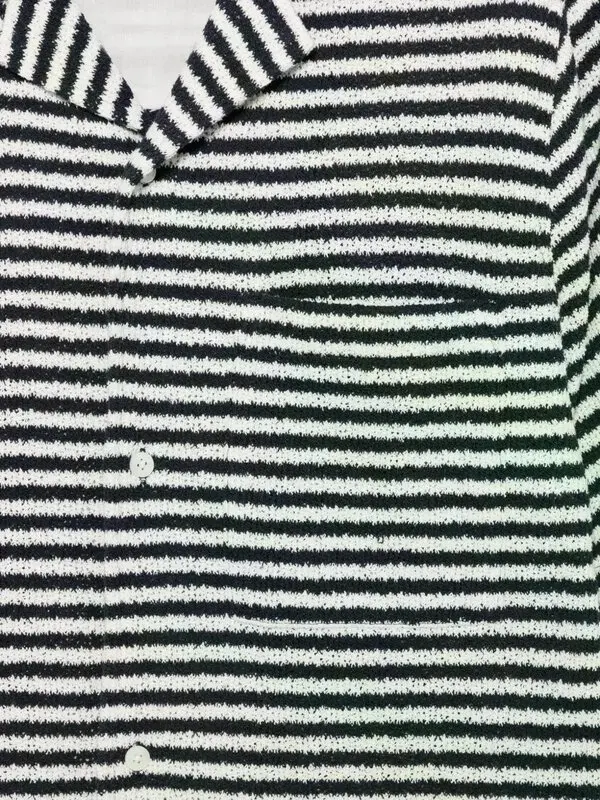 Simkhai Striped Short-sleeve Shirt