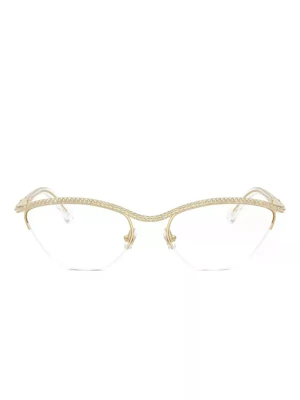 SWAROVSKI Crystal-embellished Cat-eye Glasses - Gold
