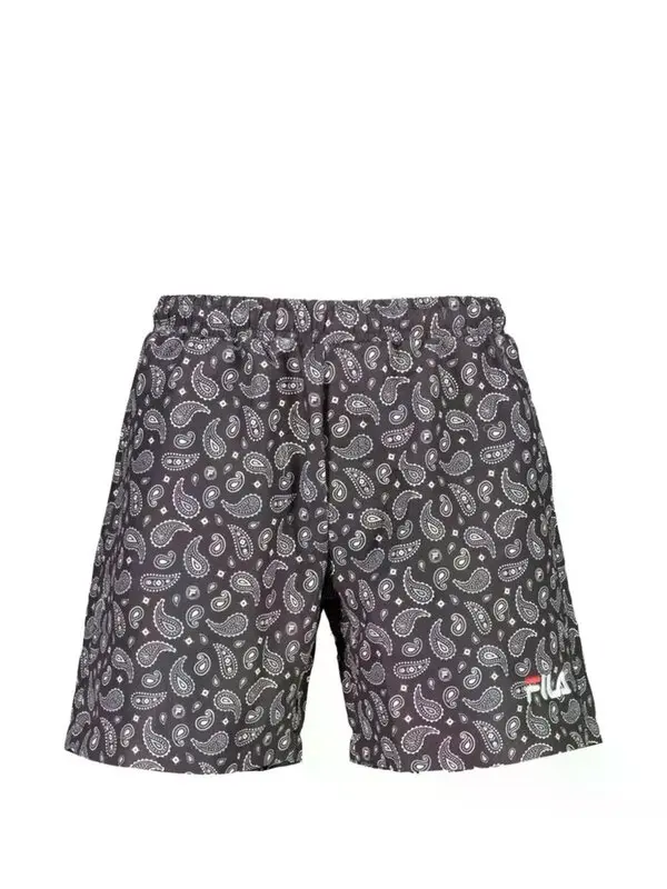 FILA Paisley-print Swim Shorts - Black