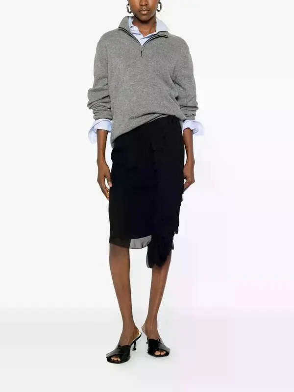 N°21 Petal-embellished Mini Skirt