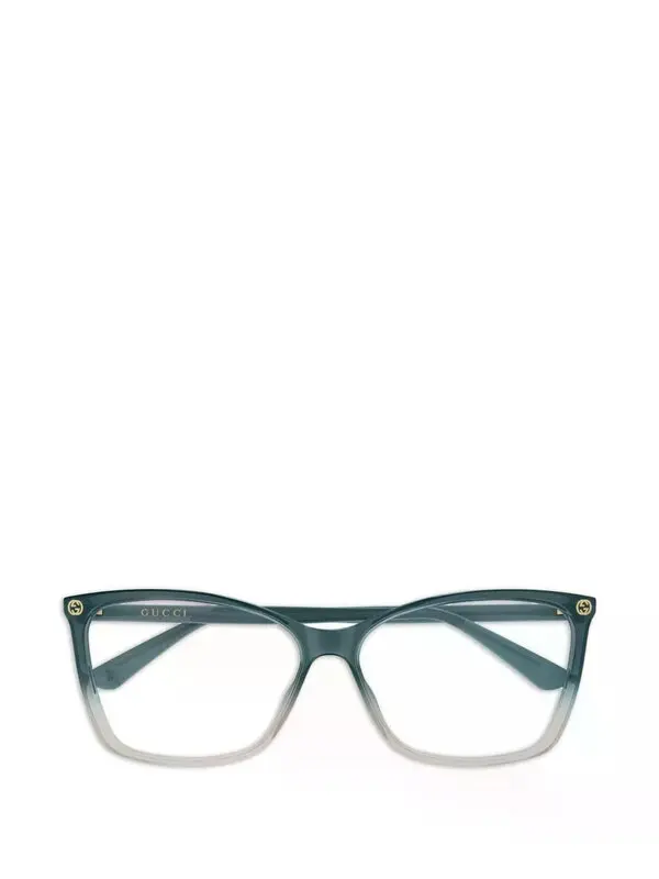 Gucci Logo-detail Glasses - Grey