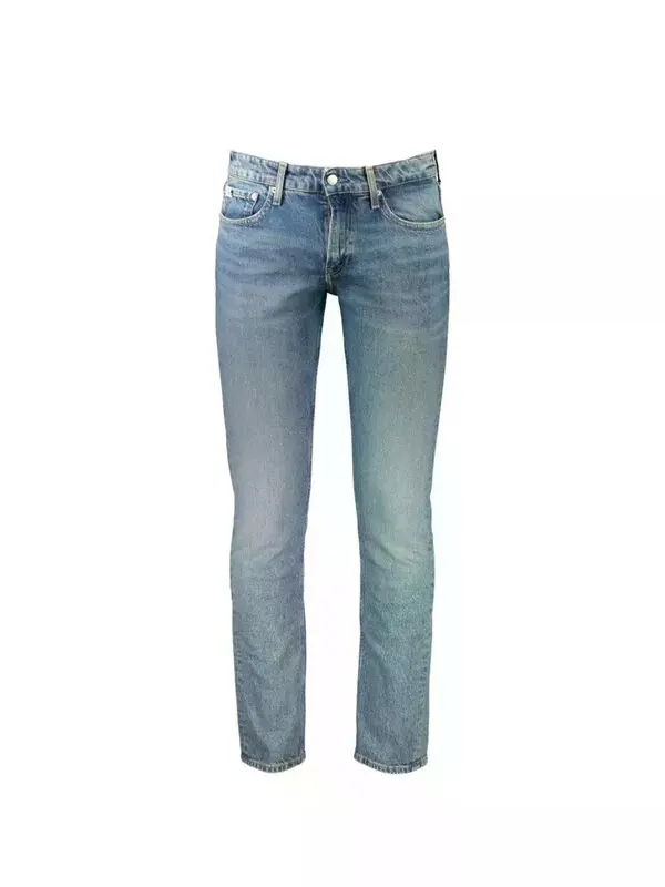 Calvin Klein Faded Straight-leg Jeans - Blue