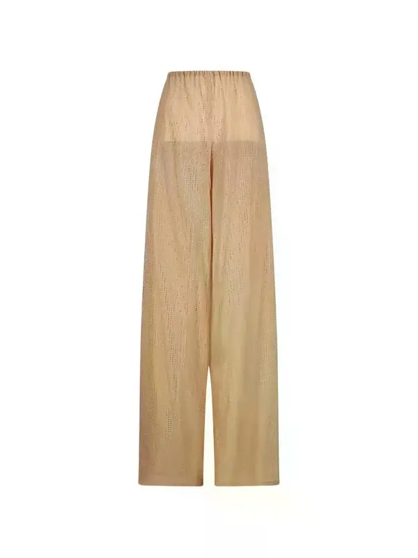 Ermanno Scervino Rhinestone-embellished Palazzo Pants