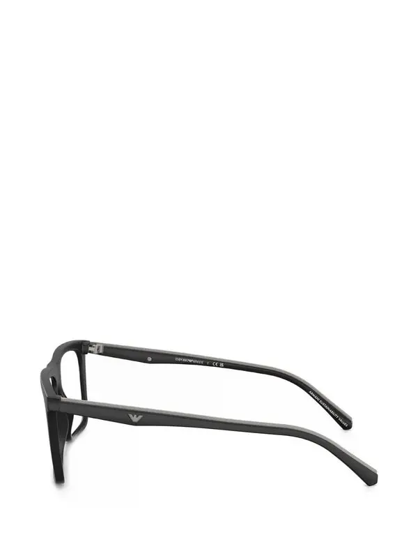 Emporio Armani Rectangle Sunglasses - Black