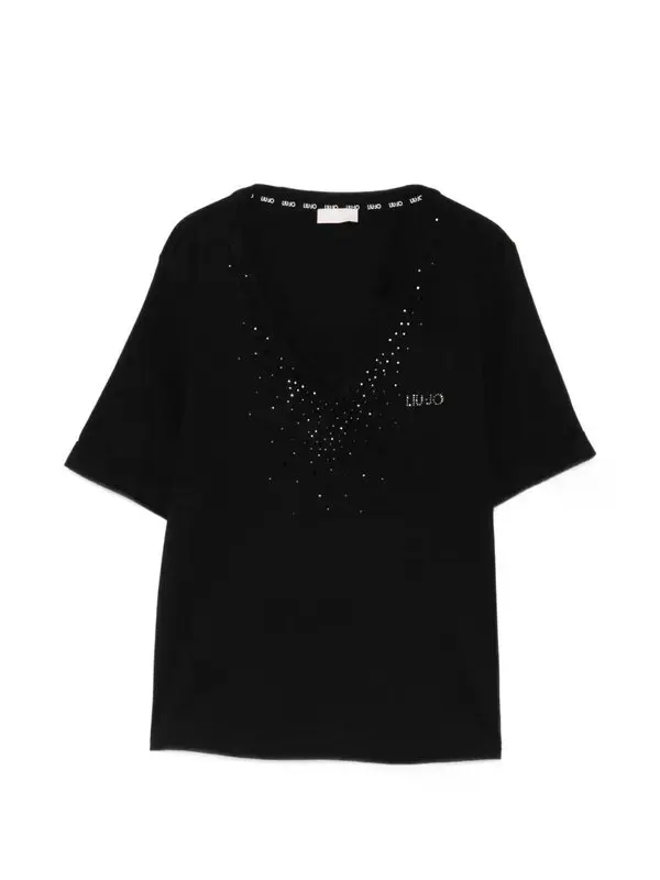 Liu Jo V-neck T-shirt - Black