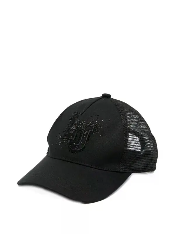 Liu Jo Rhinestone-embellished Mesh-panel Baseball Cap - Black