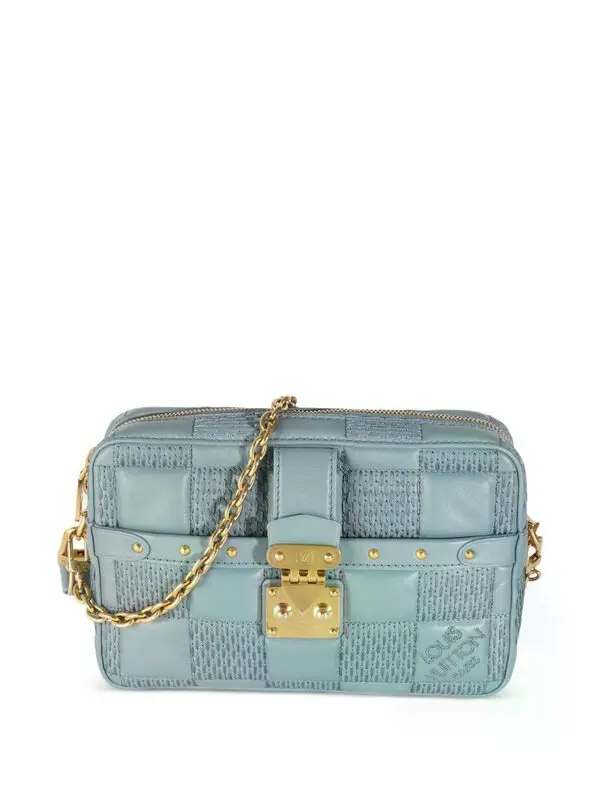 LOUIS VUITTON 2021-2023 Pm Glacier Damier Crossbody Bag - Blue