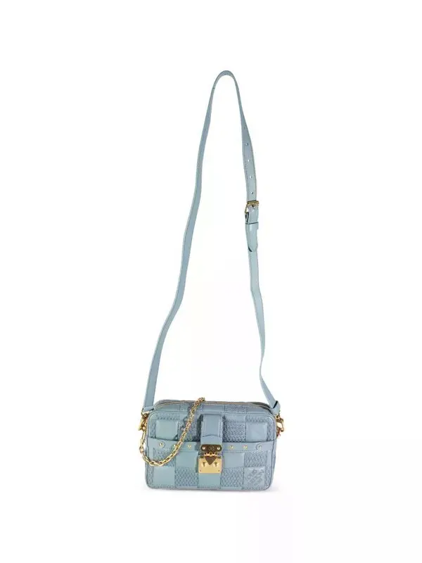 LOUIS VUITTON 2021-2023 Pm Glacier Damier Crossbody Bag - Blue