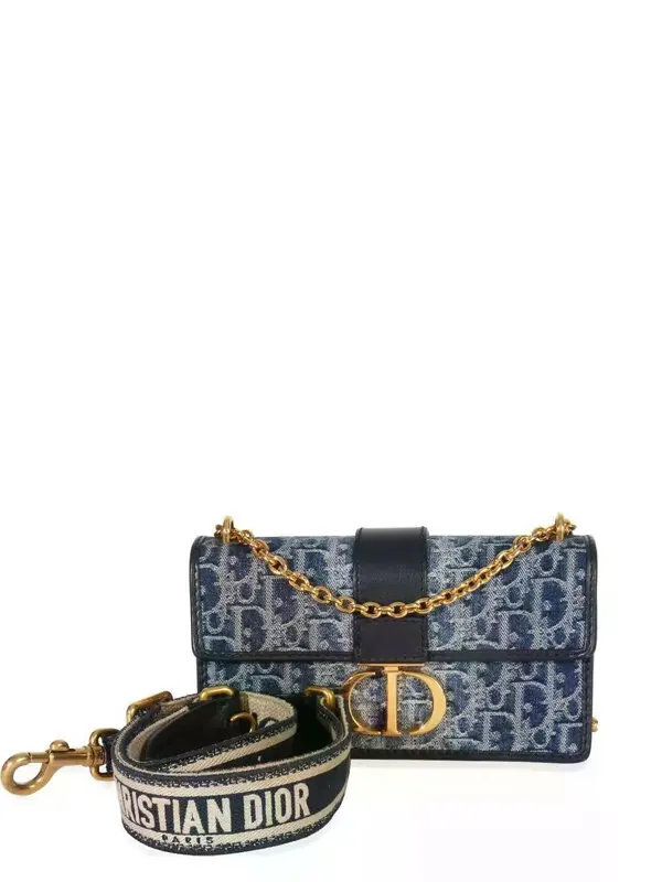 Dior Oblique 30 Montaigne East-west Shoulder Bag - Blue