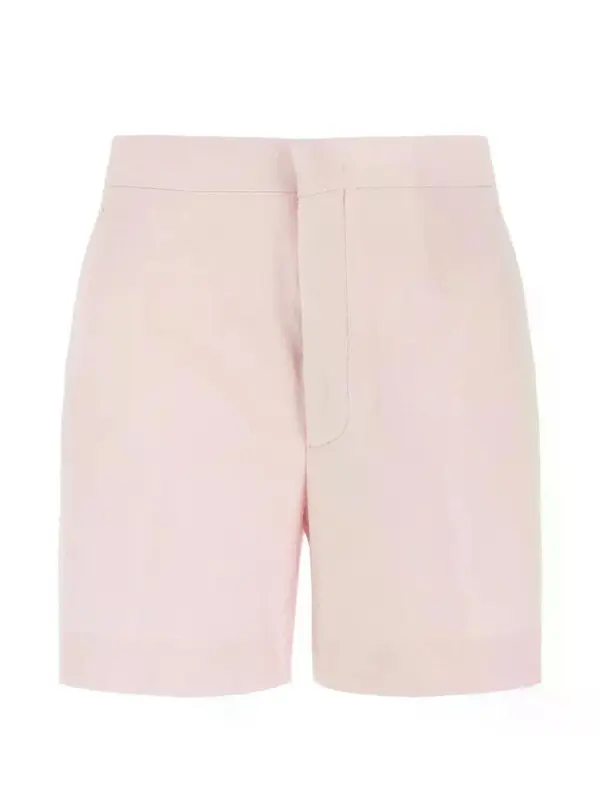 Tagliatore Stretch-wool Shorts - Pink