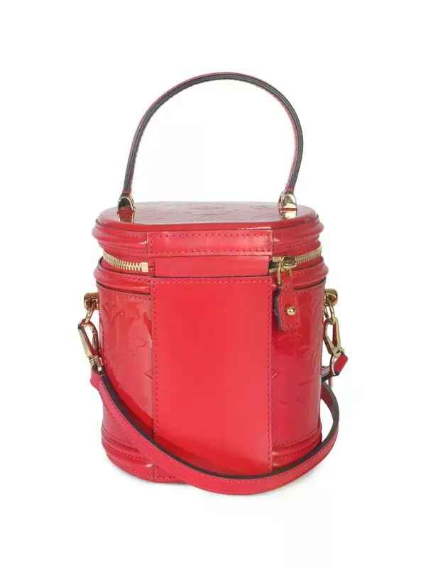 LOUIS VUITTON Monogram Vernis Cannes Bucket Bag - Red