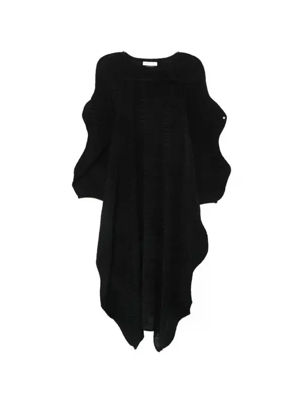 Henrik Vibskov Octo Textured Draped Dress - Black