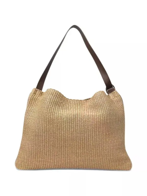 Orciani Woven Shoulder Bag - Neutrals