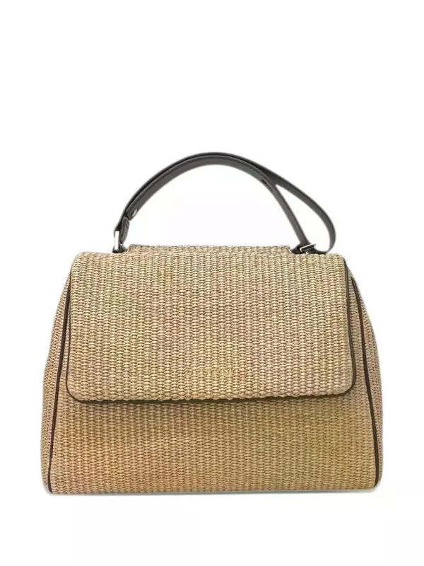 ORTIGNI Medium Sveva Zanzibar Shoulder Bag - Neutrals