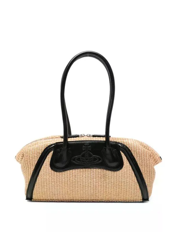 VIVIENNE WESTWOOD Shirley Orb-plaque Shoulder Bag - Neutrals