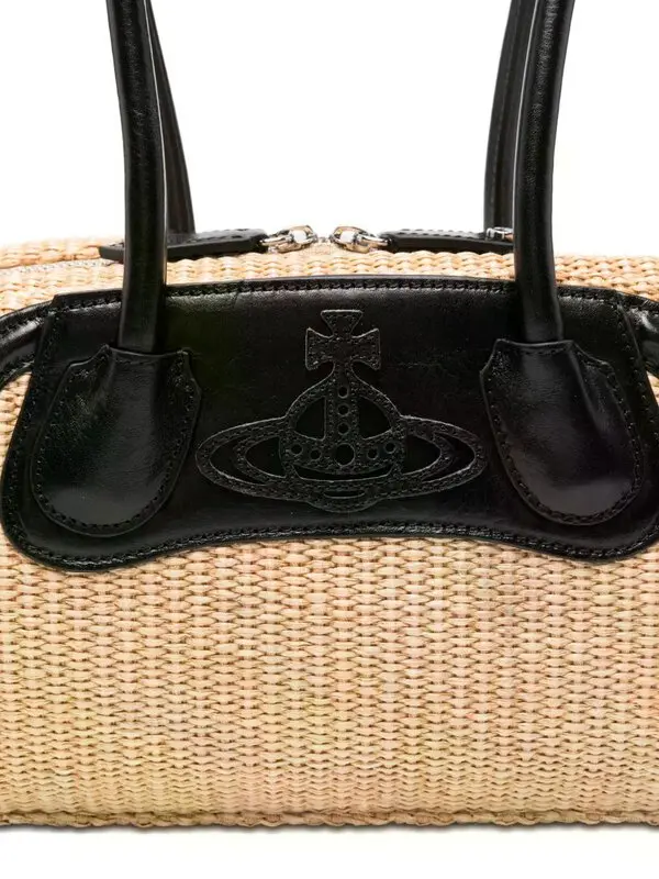 VIVIENNE WESTWOOD Shirley Orb-plaque Shoulder Bag - Neutrals