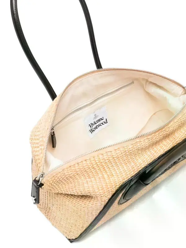 VIVIENNE WESTWOOD Shirley Orb-plaque Shoulder Bag - Neutrals