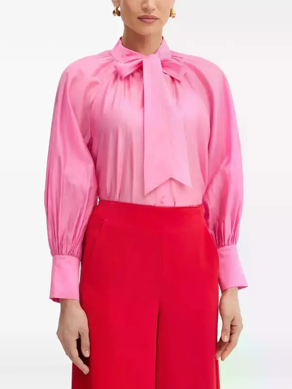 TWINSET Pussy-bow Balloon-sleeve Blouse - Pink