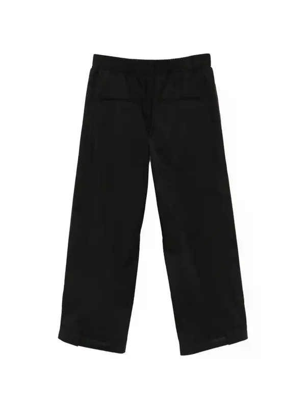 Plan C Elasticated-waistband Wide Leg Trousers